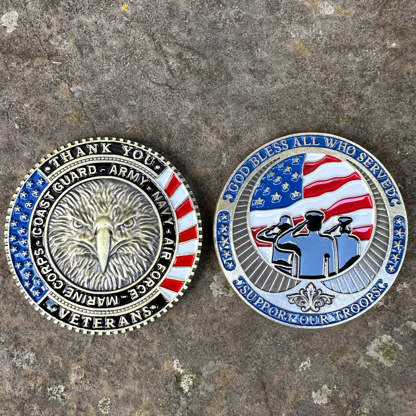 Thank You Coin | Thank You Veterans | Fallenyetnotforgotten