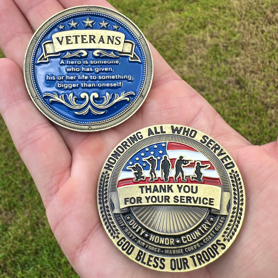 Thank You Coin | God Bless Our Troops Thank You Coin ...