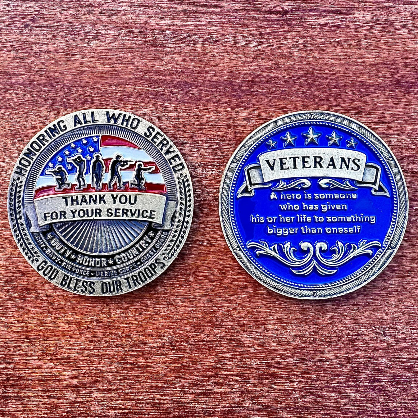 Thank You Coin | God Bless Our Troops Thank You Coin ...