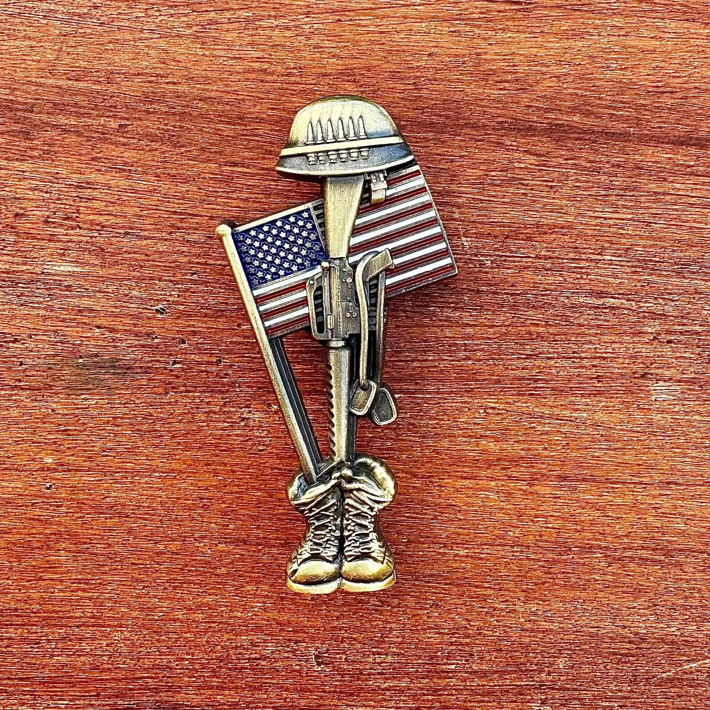 Fallen Soldier USA Memorial Pin | Fallenyetnotforgotten