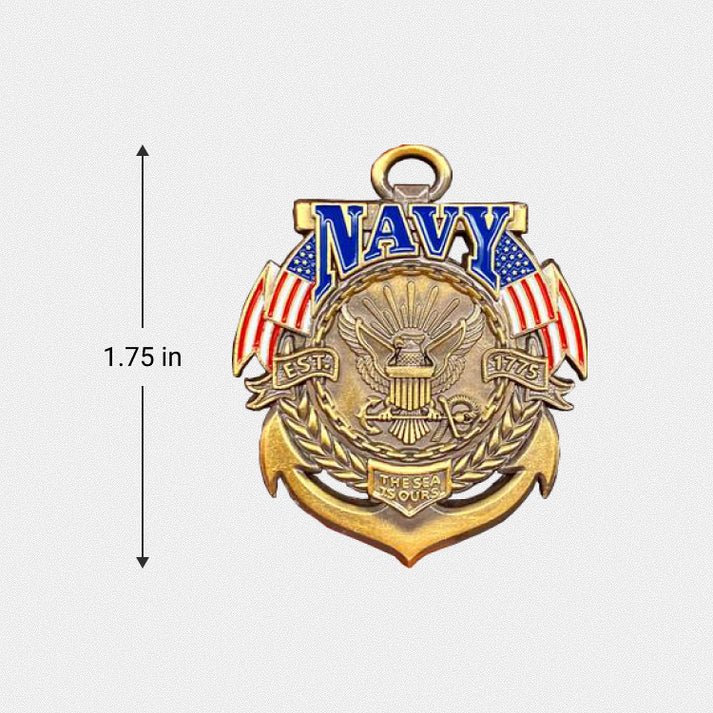 US Navy Veteran's Day Pin |Fallenyetnotforgotten