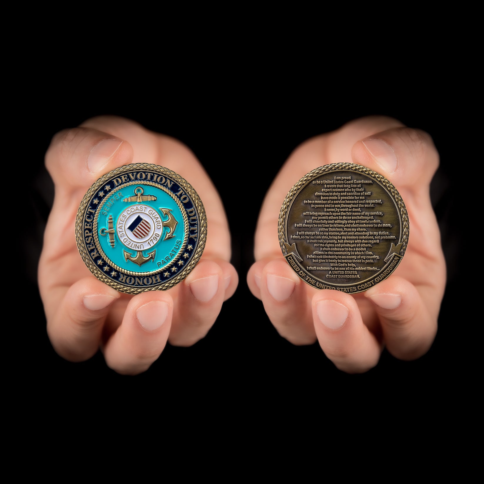 US Coast Guardsman Creed Coin |Fallenyetnotforgotten
