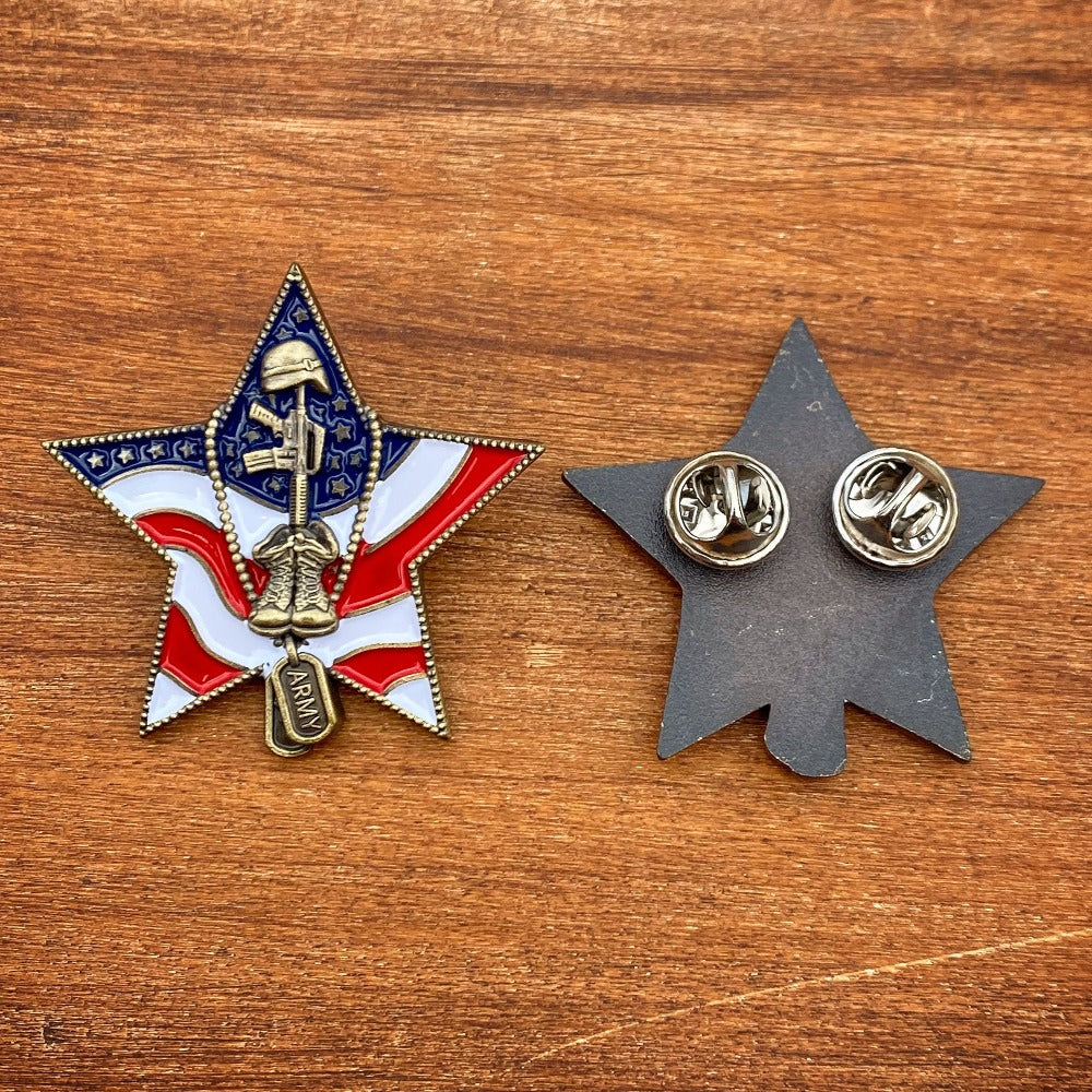 US Army Veteran Pin | Fallenyetnotforgotten