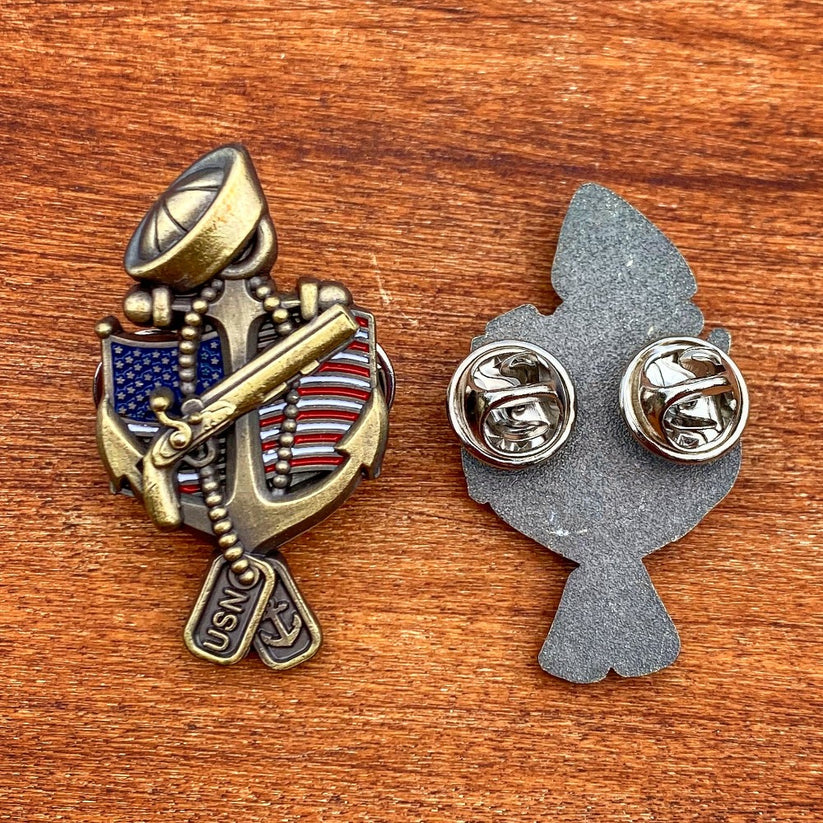 US Navy Veteran Pin - Honor in Every Detail | Fallenyetnotforgotten