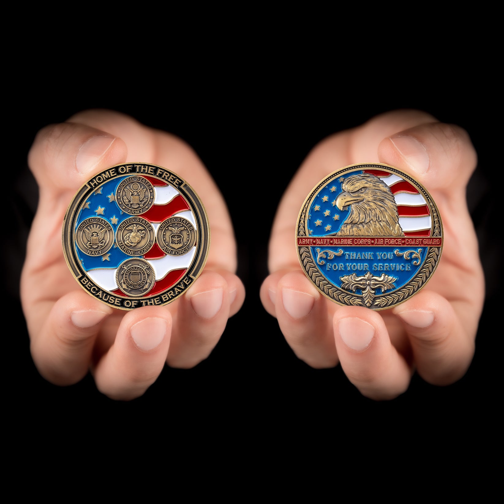 Thank You For Your Service Coin | Fallenyetnotforgotten
