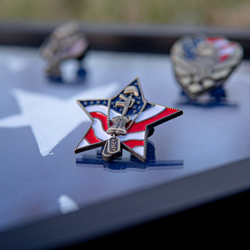 US Army Veteran Pin | Fallenyetnotforgotten