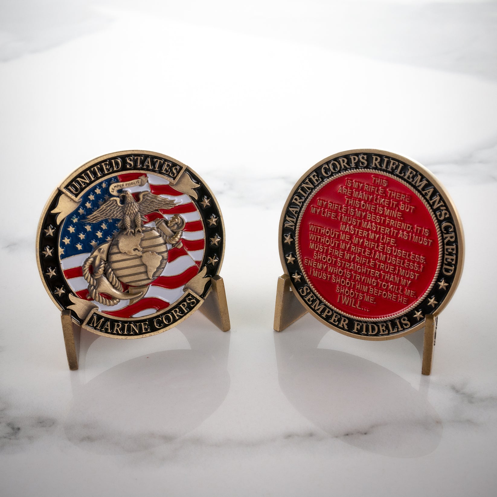 US Marine Corps Rifleman’s Coin |Fallenyetnotforgotten