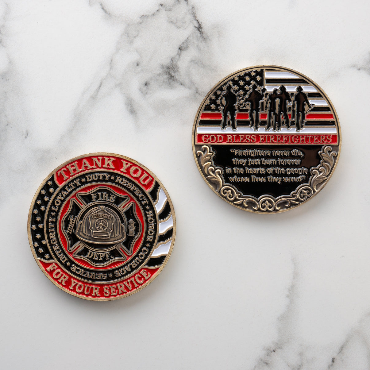 Firefighter Coin - Gratitude Token | Fallenyetnotforgotten