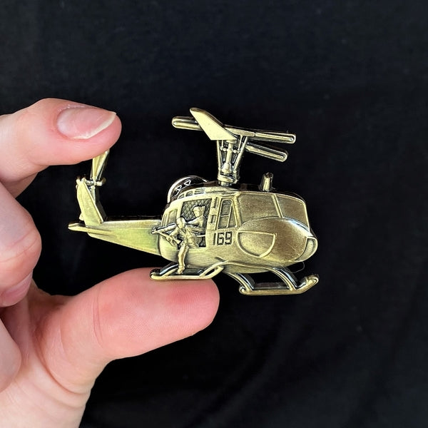 Premium Huey Helicopter Pins | Fallenyetnotforgotten